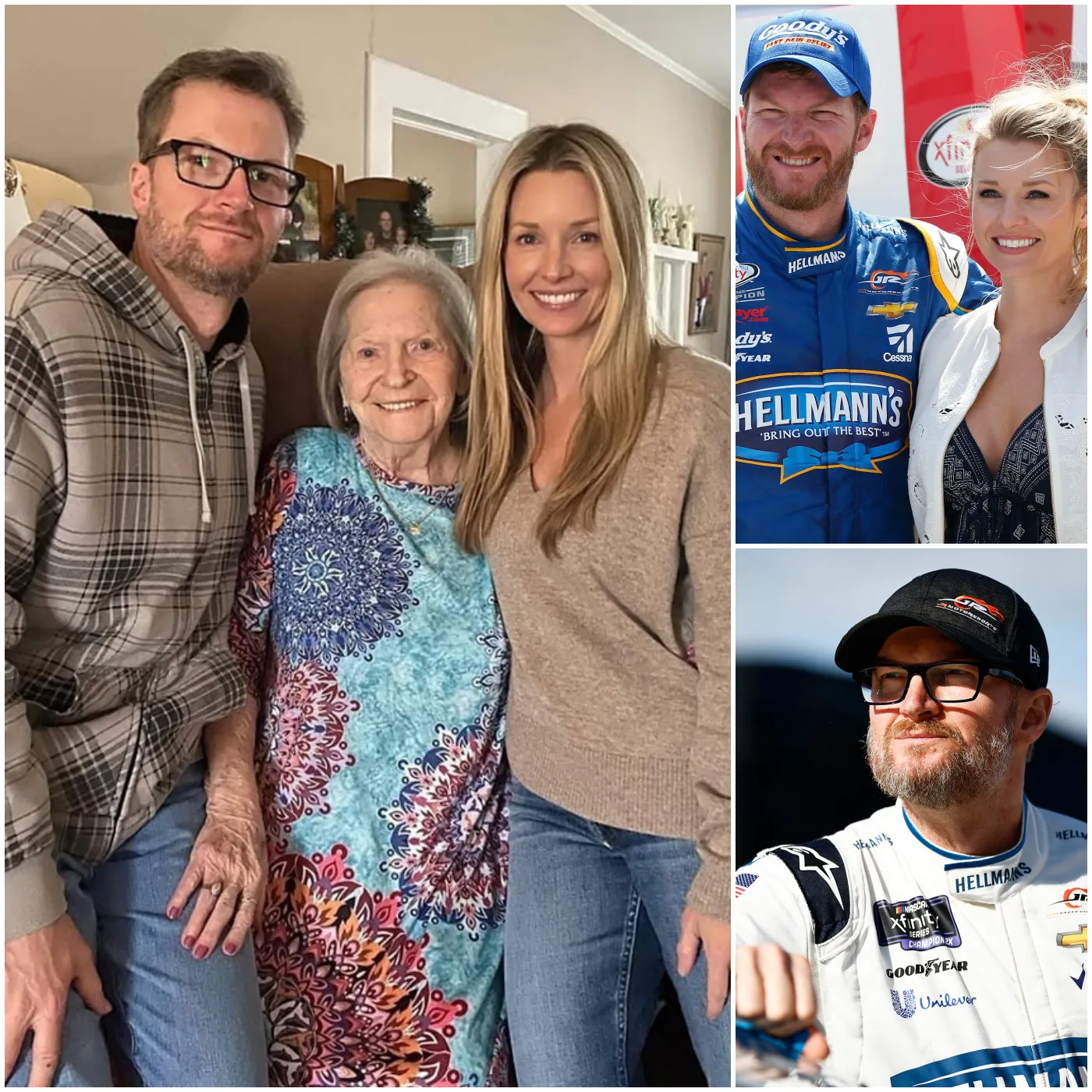 A throwback pic of Dale Earnhardt Jr. with his grandmother, Martha ...