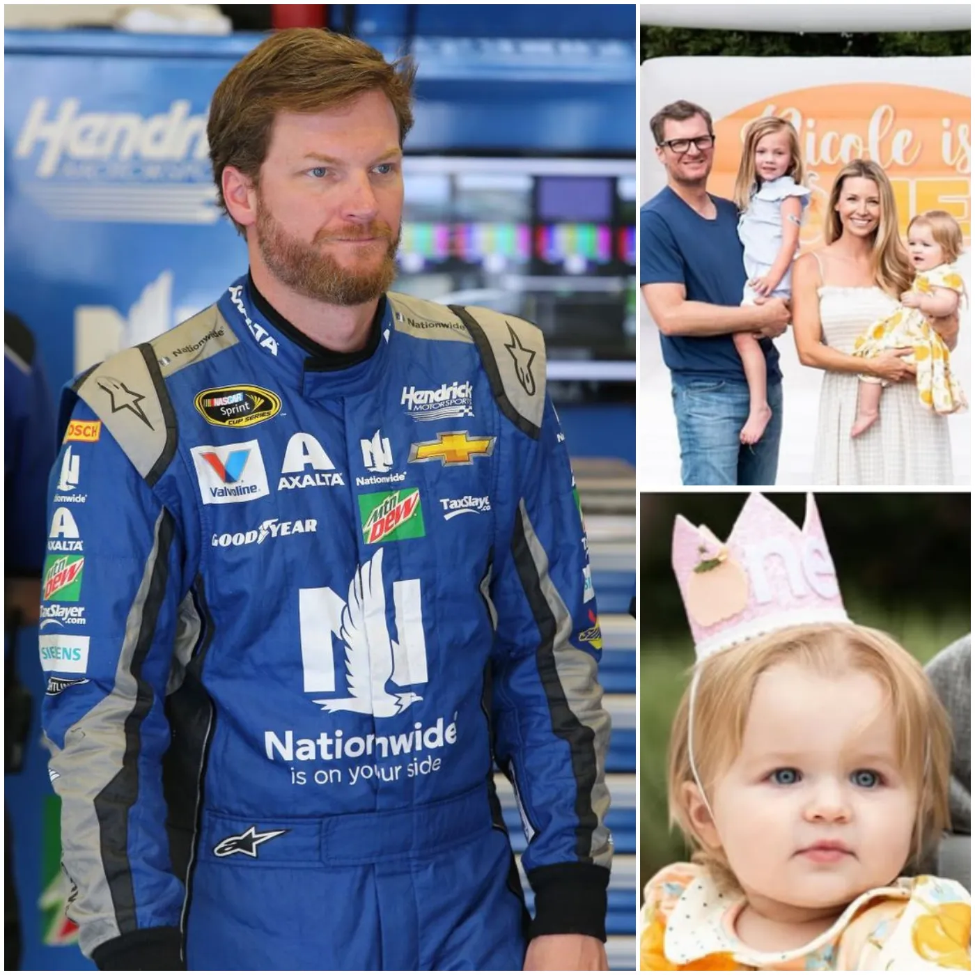 Dale Earnhardt Jr. and his wife, Amy Earnhardt, celebrate their ...