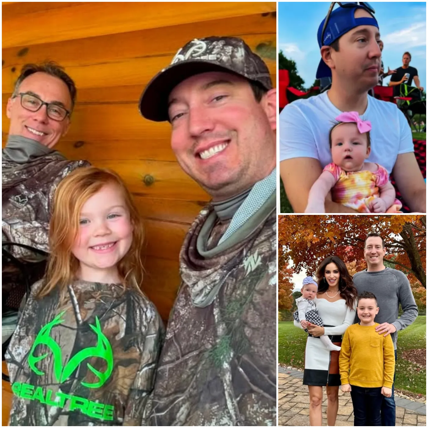 Kyle Busch shares a moment with Kevin Harvick and his adorable daughter ...