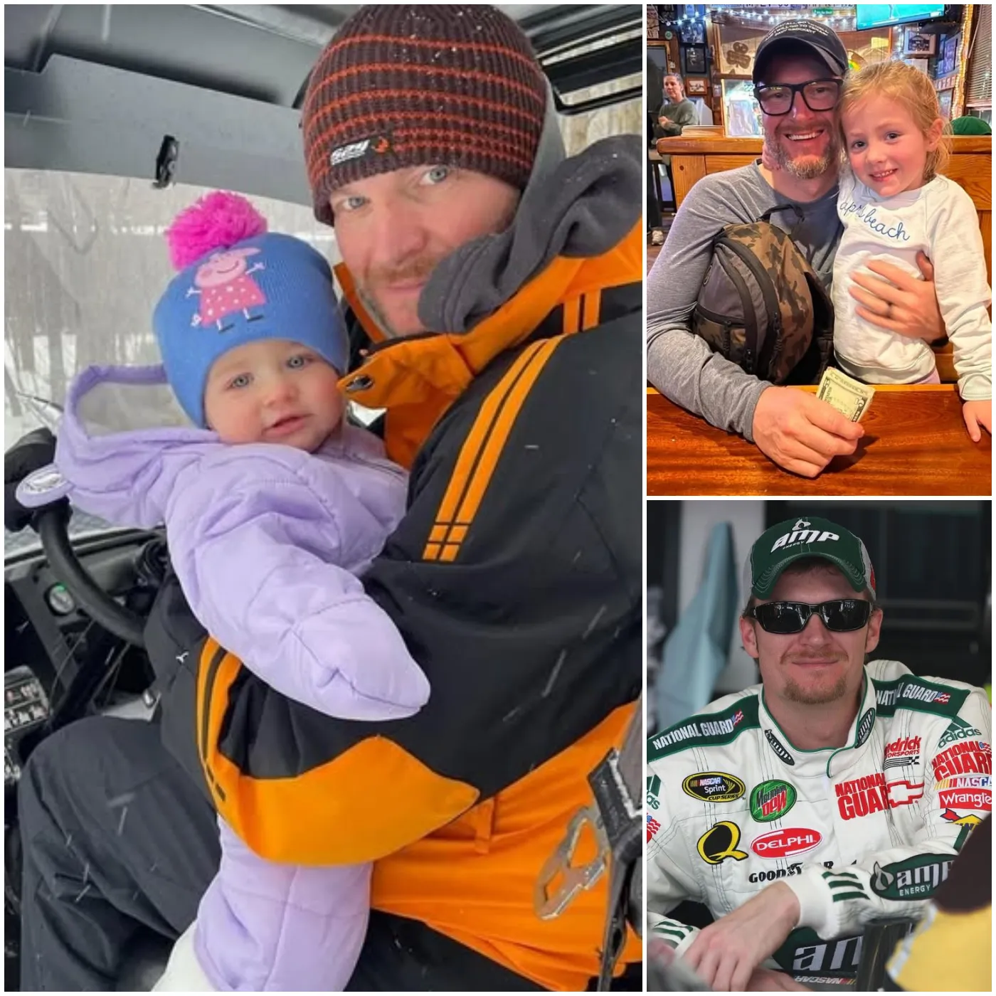 Dale Earnhardt Jr. in a heartwarming moment with his daughter Nicole ...